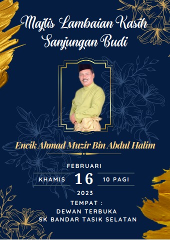 BUKU PROGRAM MAJLIS LAMBAIAN KASIH SANJUNGAN BUDI