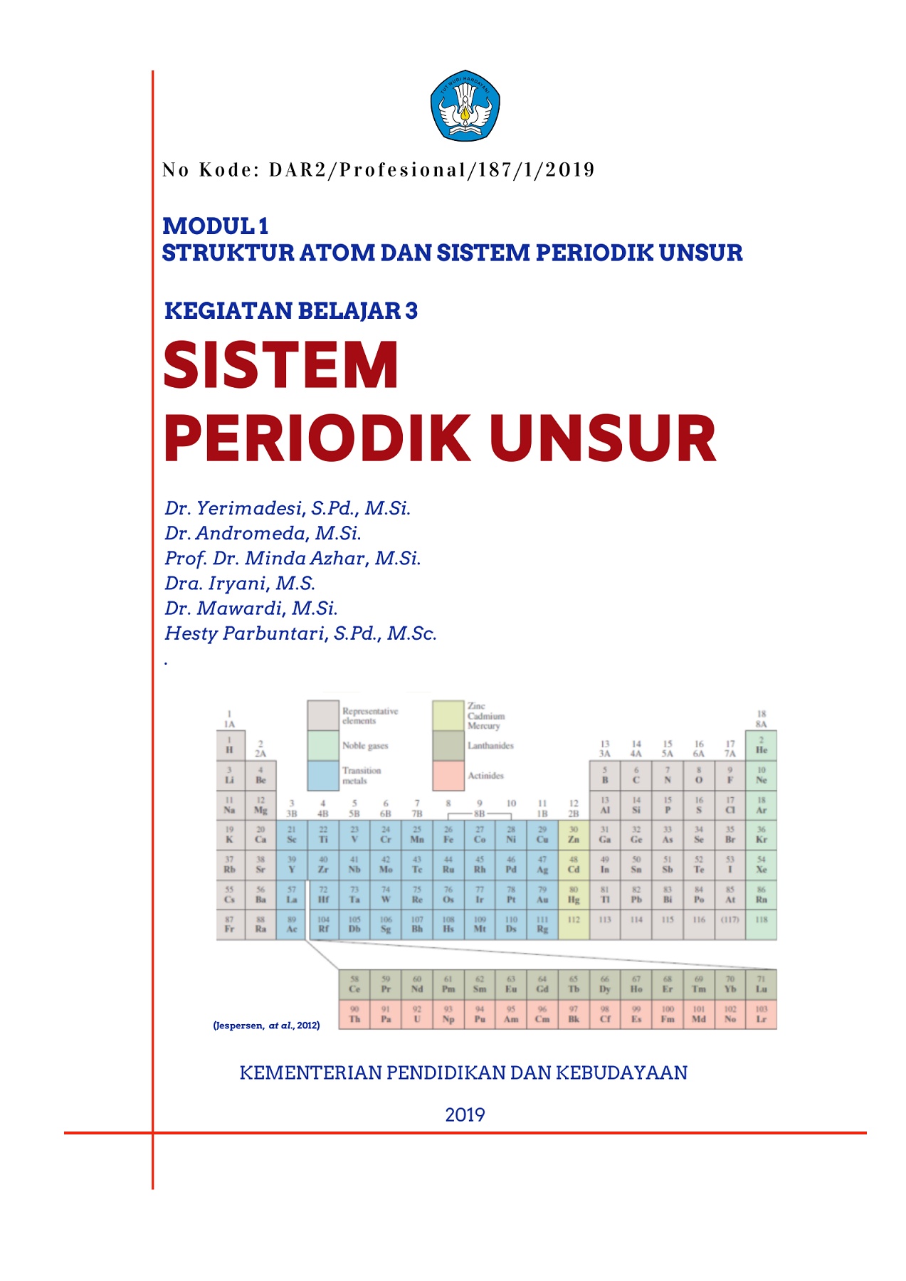 Struktur Atom Dan Sistem Periodik Unsur Chemistry Education