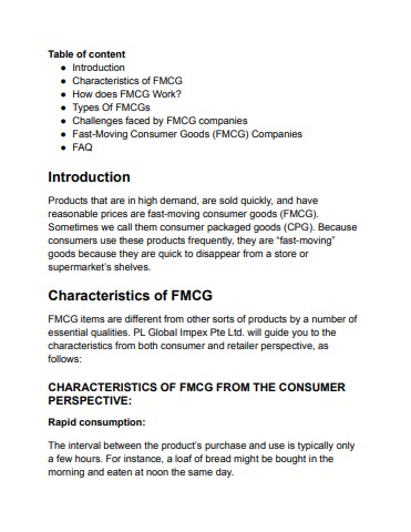 What is FMCG_ – Characteristics, Types, Examples - pl.global20 Flip PDF | AnyFlip