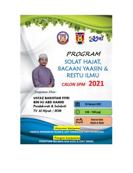 BUKU PROGRAM SOLAT HAJAT, BACAAN YASSIN, RESTU ILMU SPM 2021 - afrrrina Flip PDF | AnyFlip