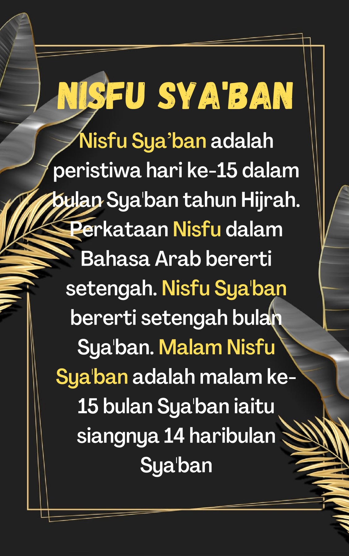 Syaaban Quotes