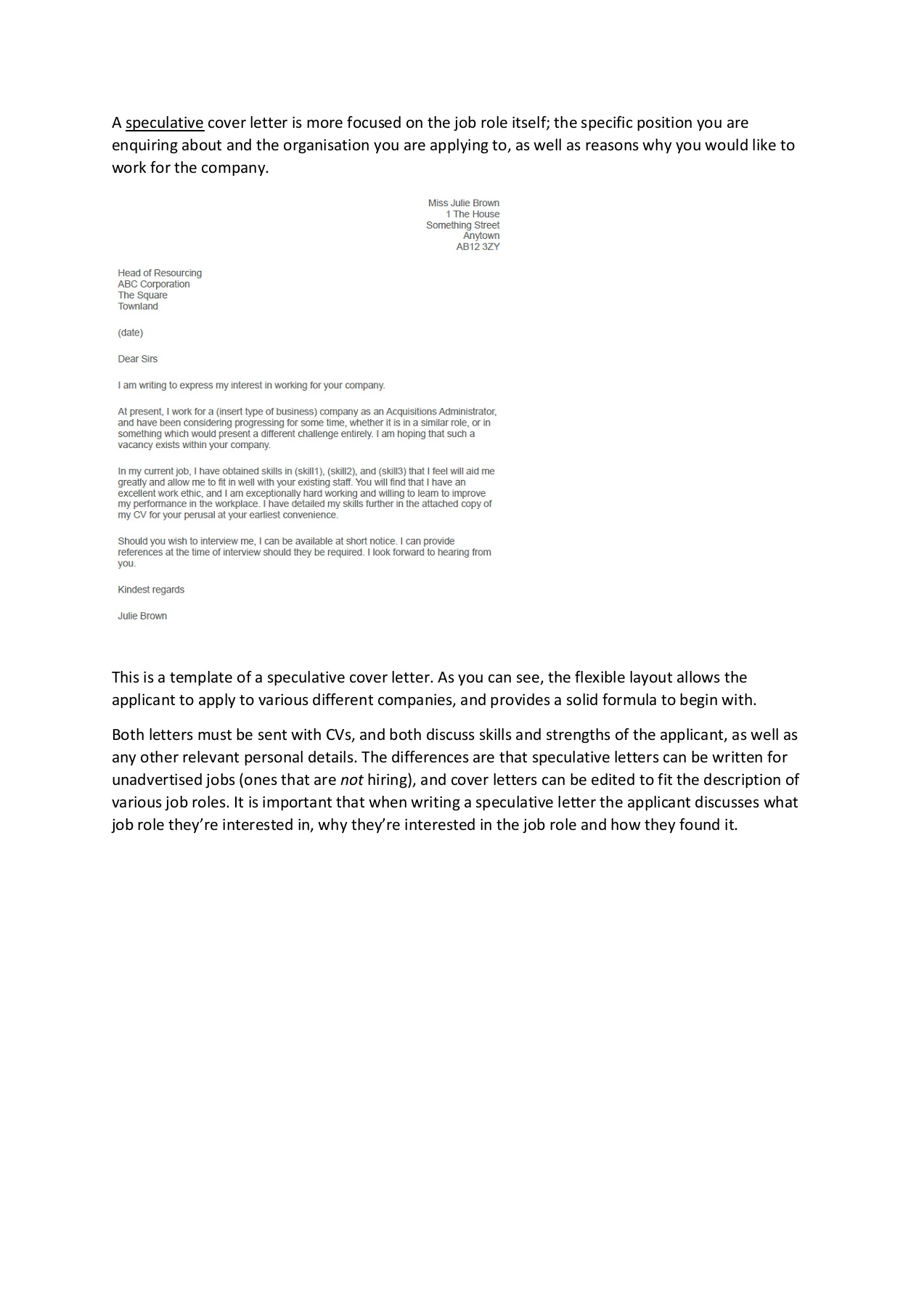 Sample Speculative Cover