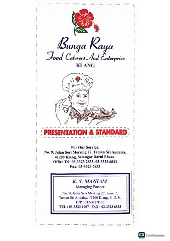 BUNGA RAYA FOOD CATERERS (KLANG)