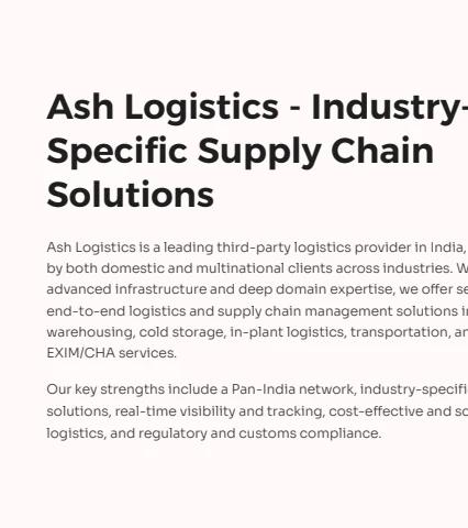 Ash Logistics F