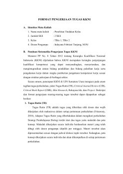 FORMAT PENGERJAAN TUGAS KKNI MATA KULIAH PENELITIAN TINDAKAN KELAS - salwasabila129 Flip PDF ...