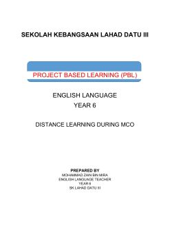 ENGLISH PROJECT BASED LEARNING (PBL) - g-63250976 Flip PDF | AnyFlip