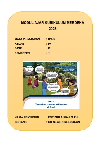 MODUL AJAR IPAS KELAS 4 - Esti Sulaimah Flip PDF | AnyFlip