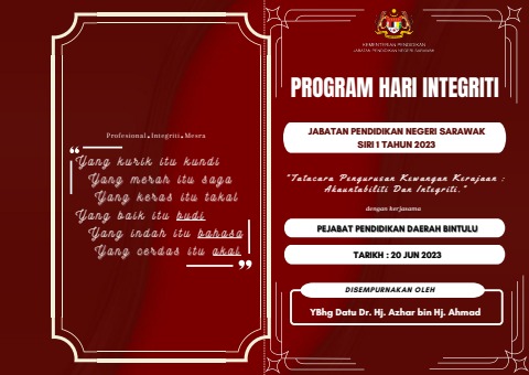 Program Hari Integriti JPNS SIRI 1 TAHUN 2023