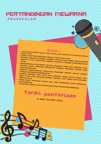 SYARAT PERTANDINGAN & BAHAN MEWARNA PRASEKOLAH - PPD TATAU SEBAUH Flip ...