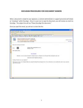 DOCUSIGN PROCEDURES FOR DOCUMENT SIGNERS-Guset User Flip PDF | AnyFlip