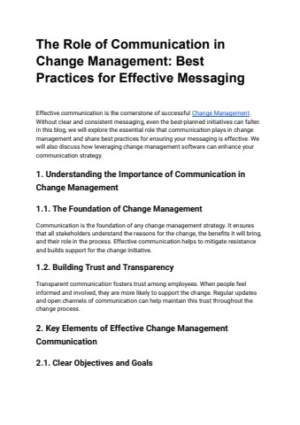 The Role of Communication in Change Management_Best Practices for ...