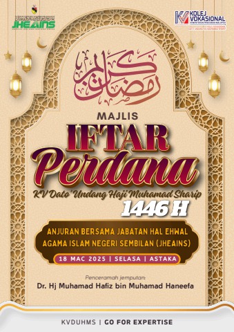 Buku Program Majlis Iftar Perdana KV Dato’ Undang Haji Muhamad Sharip ...