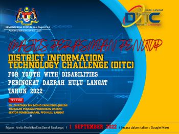 BUKU PROGRAM DITC DAERAH HULU LANGAT 2022 - Rafidah Yusof Flip PDF ...