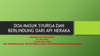 DOA MASUK SYURGA DAN BERLINDUNG DARI API NERAKA PDF - mrzbestari ...