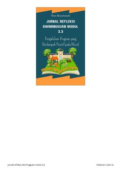 Jurnal refleksi dwimingguan modul 3.3 Erna_compressed - ernakisworowati19 Flip PDF | AnyFlip