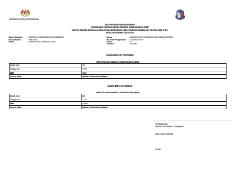 Keputusan BMI 2 Kristal SKC 2023.2024 - amer.ruled92 Flip PDF | AnyFlip