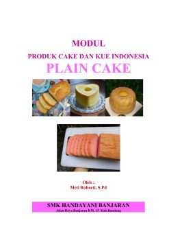 MODUL PRODUK CAKE DAN KUE INDONESIA PLAIN CAKE - metirohaeti17 Flip PDF | AnyFlip
