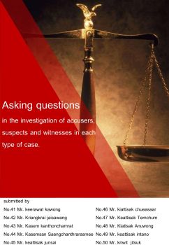 Asking questions in the investigation of accusers, suspects and ...