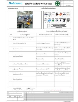 Safety Standard Work Sheet - npwt.nabtescothai Flip PDF | AnyFlip
