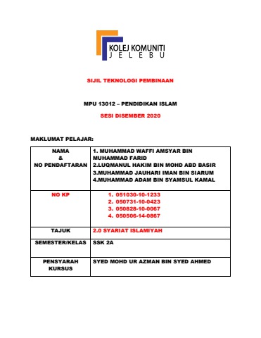 Efolio Agama Islam.docx efolio Iman, islam dan Ihsan - jauhariiman21 Flip PDF | AnyFlip