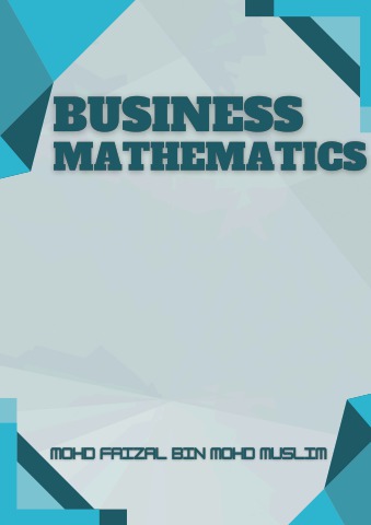 BUSINESS MATHEMATICS_MFM_ISBN