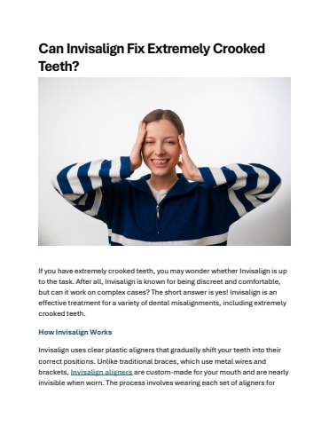 Can Invisalign Fix Extremely Crooked Teeth