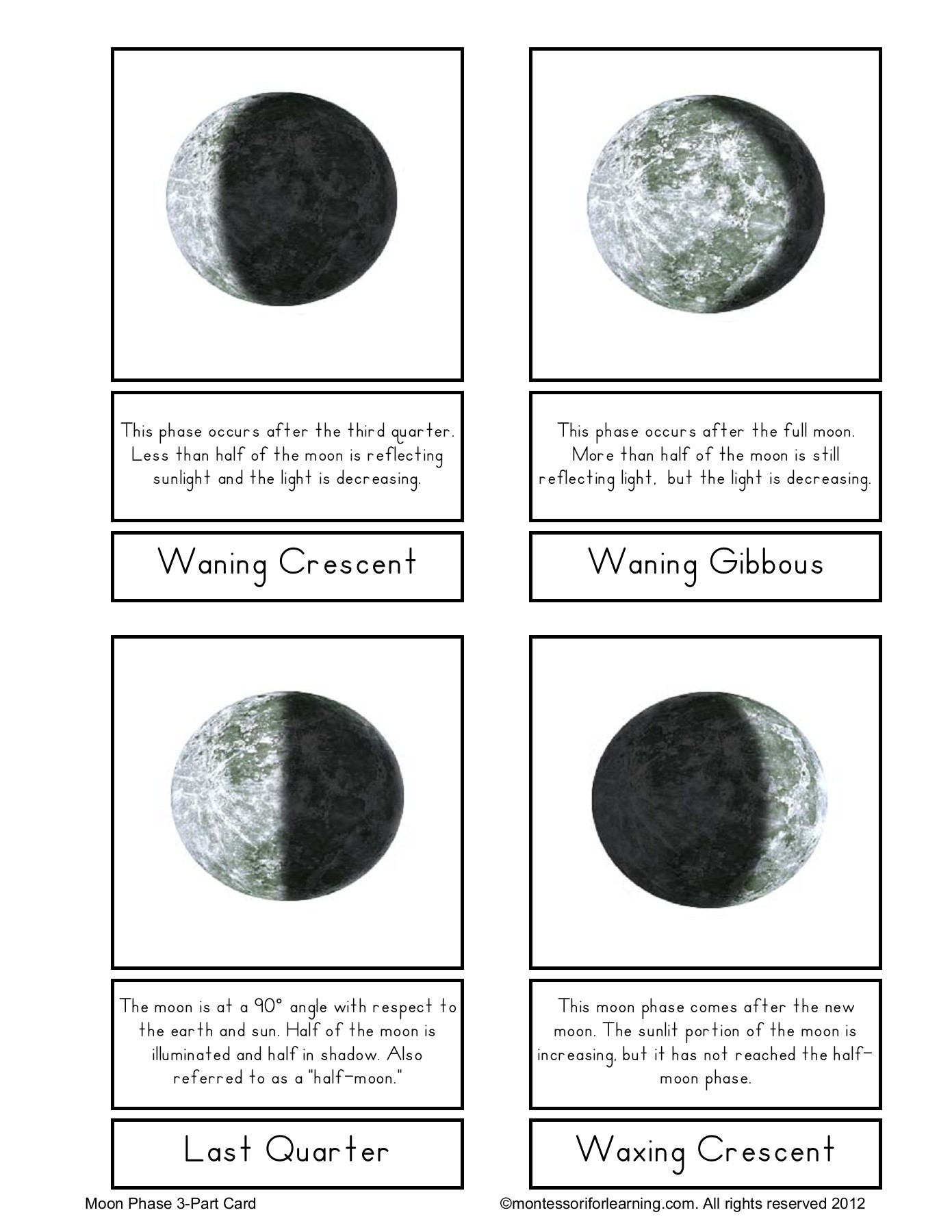 Phases Of The Moon Cut And Paste Worksheet Oreo Cookie Moon Phases