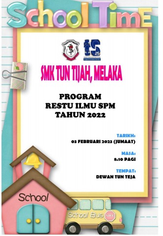 PROGRAM RESTU ILMU SPM TAHUN 2022