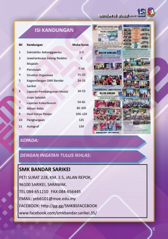 Majalah Gemilang SMKBS 2022