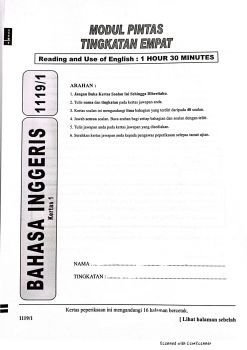 MODUL PINTAS PAT ENGLISH P1 2020 - 1teacheryan Flip PDF | AnyFlip