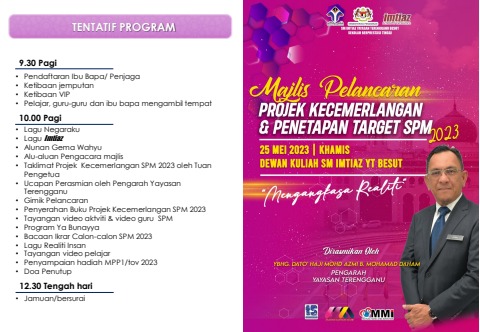 PAMPLET MAJLIS PELANCARAN PROJEK KECEMERLANGAN & PENETAPAN TARGET SPM ...