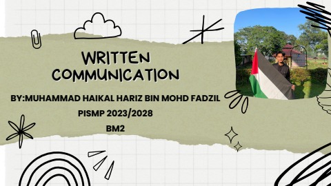 Effective Communication In English e-Portfolio - Muhammad Haikal Hariz ...