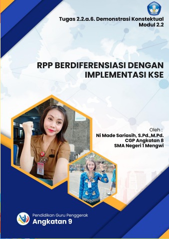 TUGAS DK MODUL 2.2 RPP KSE mama - NI MADE SARIASIH, S.PD, M.PD Flip PDF | AnyFlip
