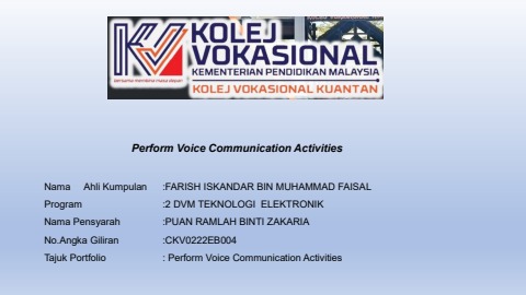 perform voice communication activities - Farish Flip PDF | AnyFlip