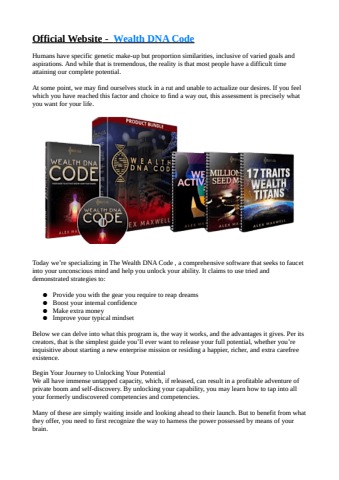 Wealth DNA Code