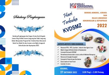 BUKU PROGRAM HARI TERBUKA KVDSMZ 2022 - Zaliza Hari Flip PDF | AnyFlip