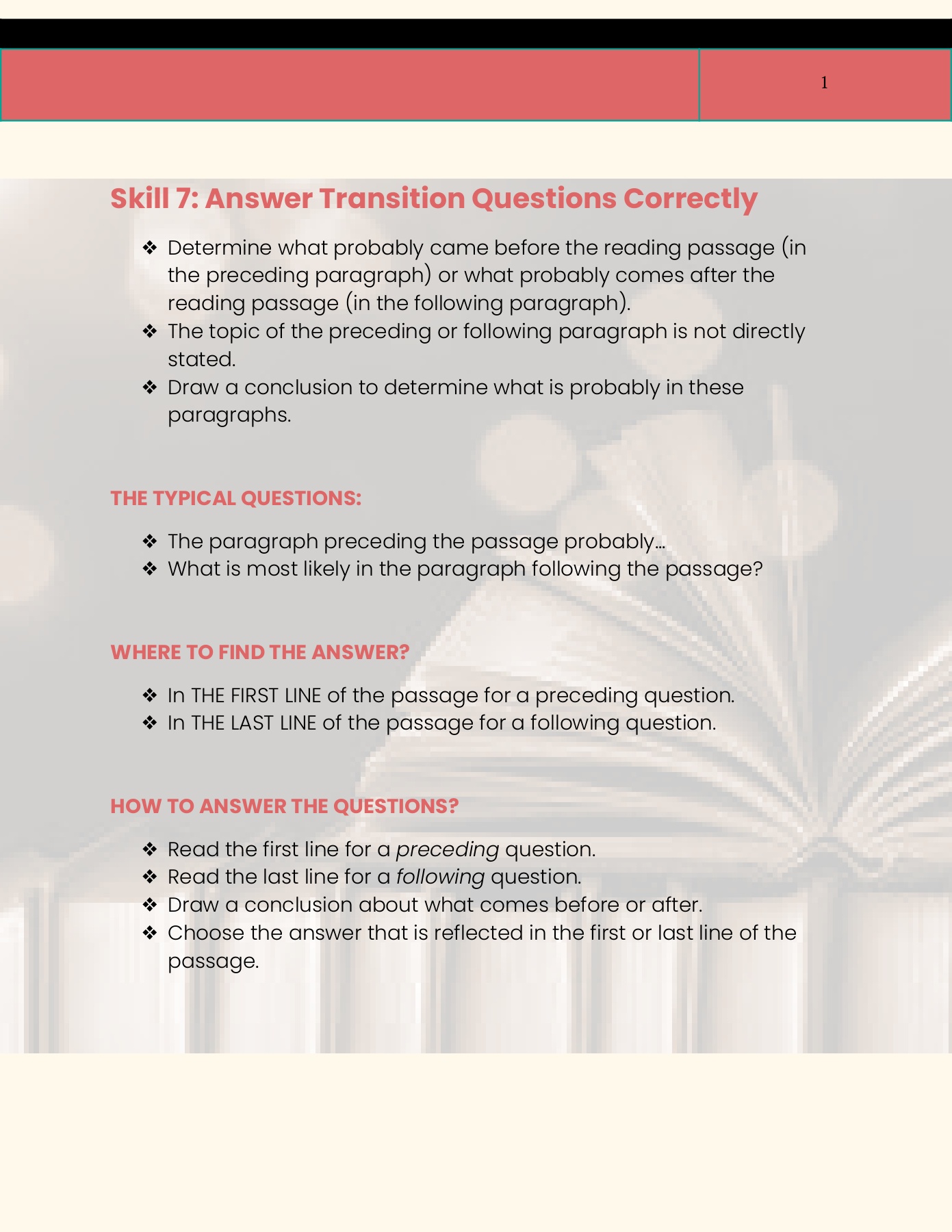 Draw Conclusion Reading Passages