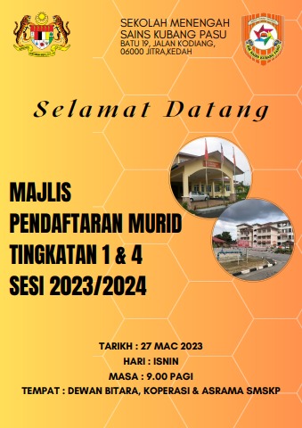 BUKU PROGRAM PENDAFTARAN PELAJAR TINGKATAN 1 & 4 SESI 2023/2024 - MAZLIZA BINTI KASSIM KPM-Guru ...