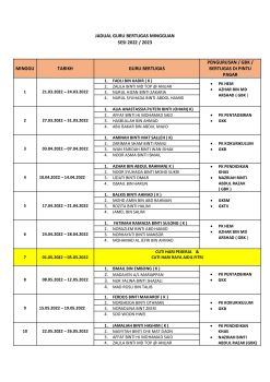 JADUAL GURU BERTUGAS MINGGUAN SESI 2022/2023 - g-02069156 Flip PDF | AnyFlip