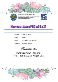 BUKU PROGRAM MESYUARAT PIBG 2021 - hatifazmi | Membalik PDF Dalam talian | AnyFlip