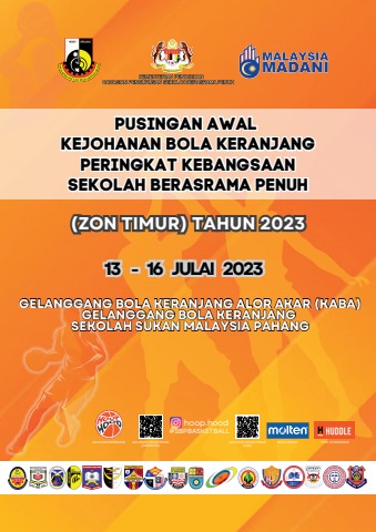 BUKU PROGRBUKU PROGRAM KEJOHANAN BOLA KERANJANG SBP (ZON TIMUR) TAHUN 2023