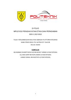 PENGHAYATAN ETIKA DAN PERADABAN EFOLIO - Copy - shariffudin.2001 Flip PDF | AnyFlip