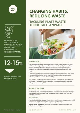 POST CONSUMER FOOD WASTE ENVIRON-036-FRM-024