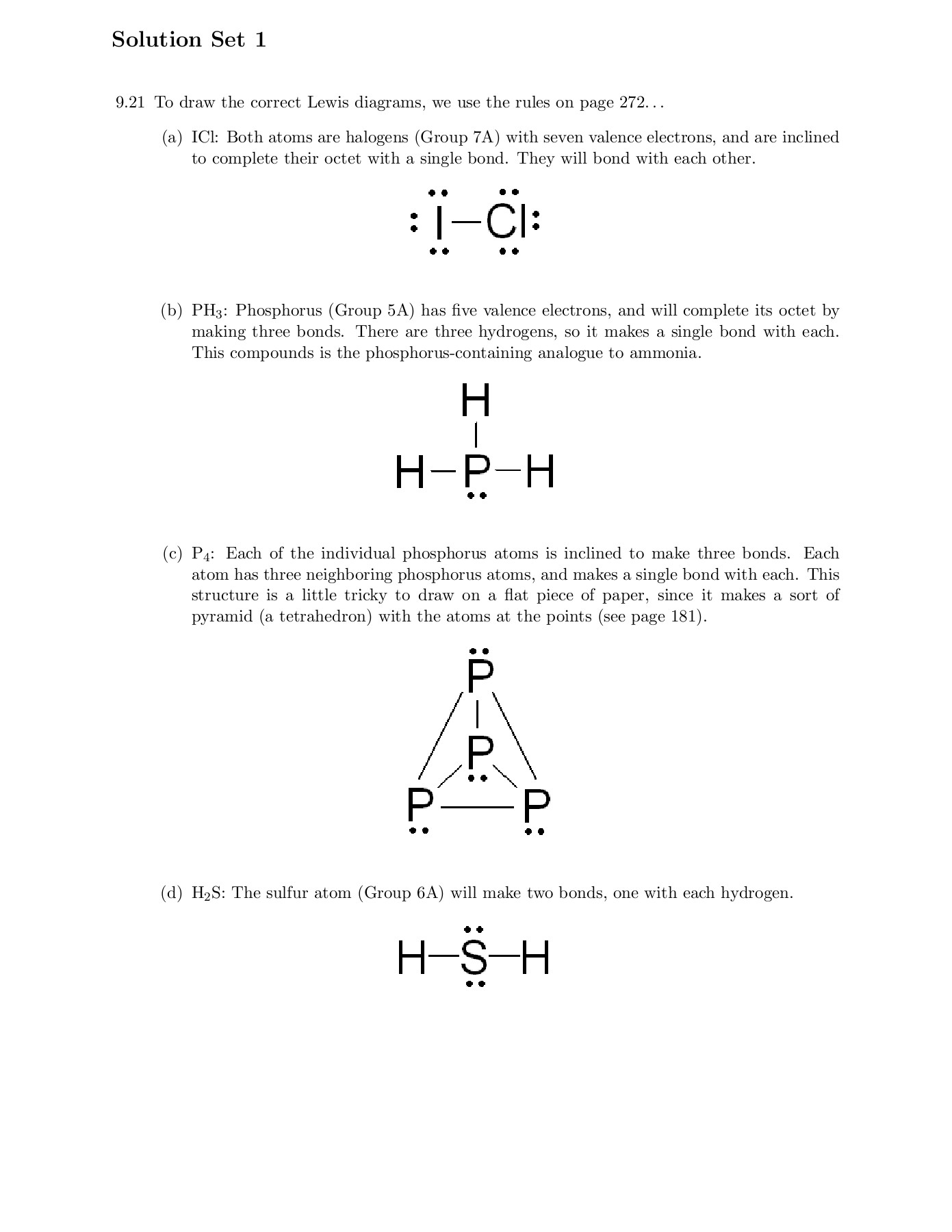 P4 Lewis Structure