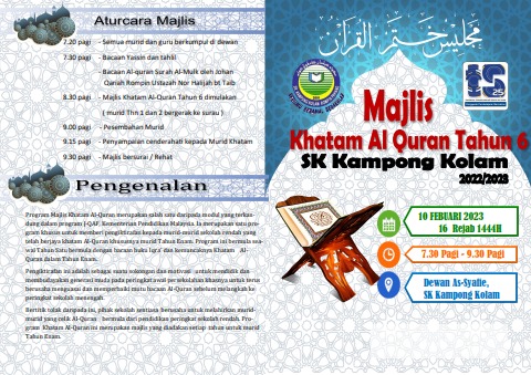 BUKU PROGRAM MAJLIS KHATAM AL-QURAN 2023 - rafieldo2000 Flip PDF | AnyFlip