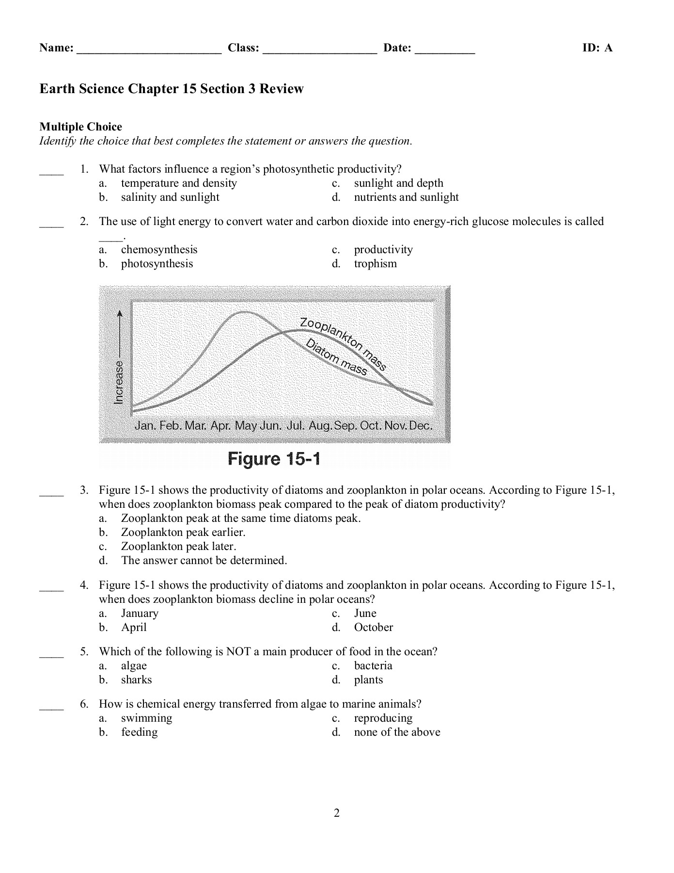 Glencoe Earth Science Section Assessment Answers - The Earth Images ...