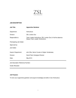 Gardener Job Description | Fasci Garden