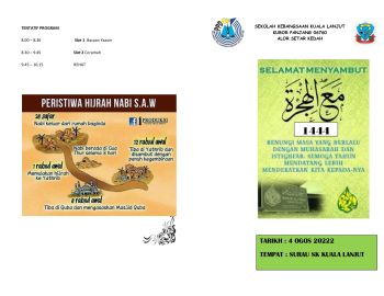 BUKU PROGRAM MAAL HIJRAH 2022 SKKL (1) - zaujwasim Flip PDF | AnyFlip