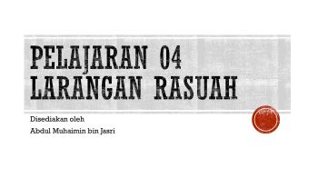 PDF T4 Bab 04 - Larangan Rasuah - hobsan84 | Membalik PDF Dalam talian ...