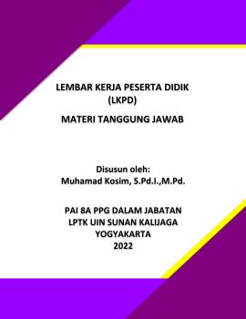 LKPD PPL 3 Materi Tanggung Jawab - muhamadkosim225 Flip PDF | AnyFlip